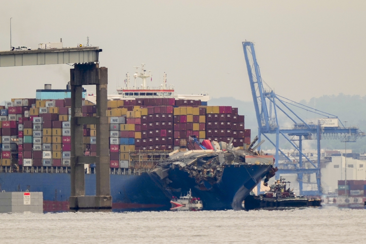 Baltimore shipping channel fully reopens after bridge collapse - Las ...