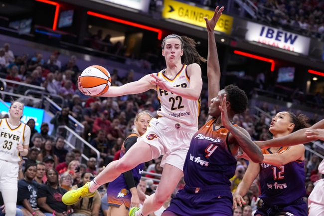 Caitlin Clark gets 5th straight double-double, Kelsey Mitchell scores 28 in Fever win over ...
