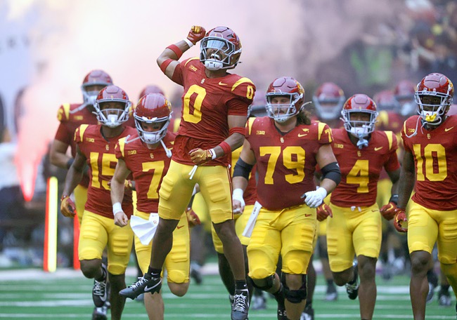 Photograph : USC defeats LSU in Modelo Kickoff Classic - Las Vegas Sun News