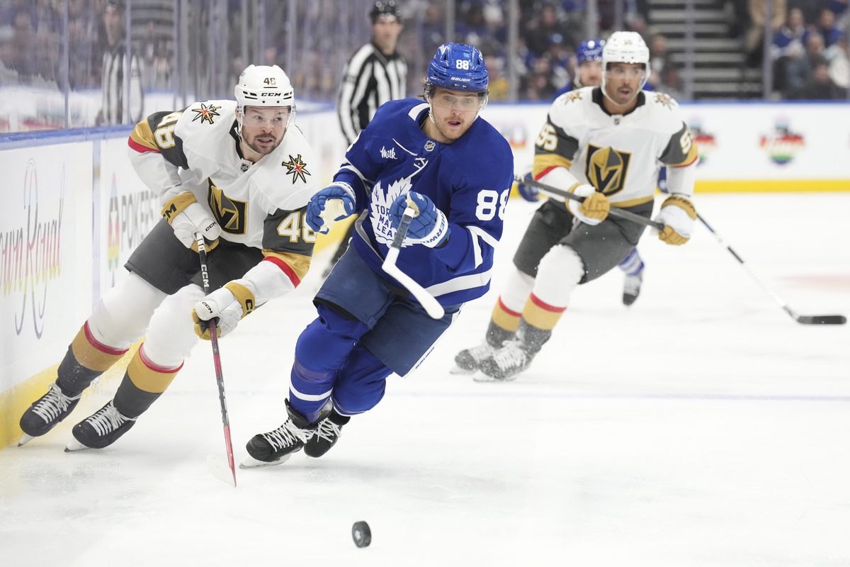 Golden Knights shutout for 1st time this season in loss to Maple Leafs ...
