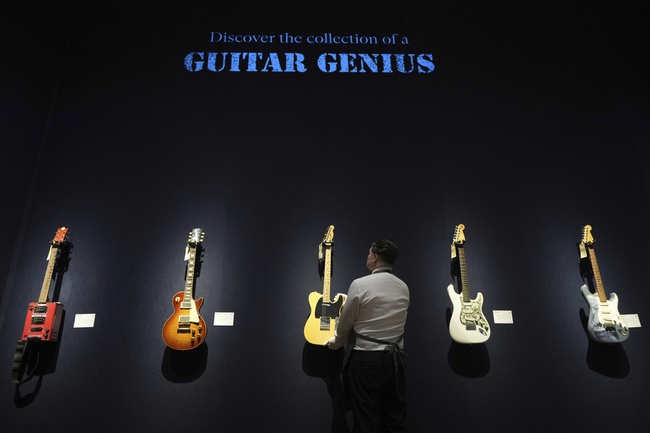 Rock icon Jeff Beck's guitars are going on display in London before ...