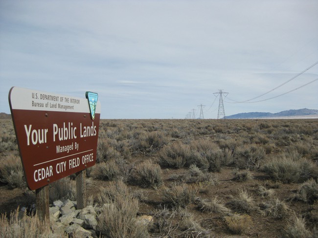 Photograph : Bureau of Land Management public land - Las Vegas Sun News