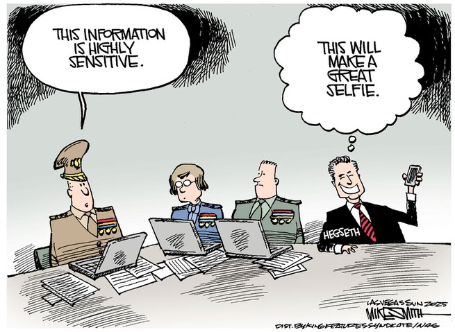 Mike Smith Cartoon : 042325 smith cartoon hegseth - Las Vegas Sun News