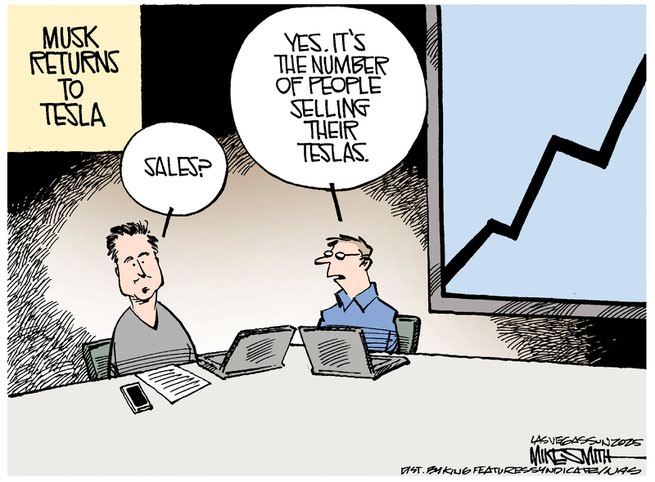Mike Smith Cartoon : 053024 smith cartoon Musk - Las Vegas Sun News