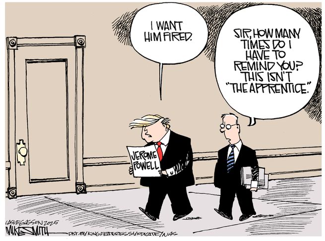 Mike Smith Cartoon : 071825 smith cartoon Trump/Powell - Las Vegas Sun News