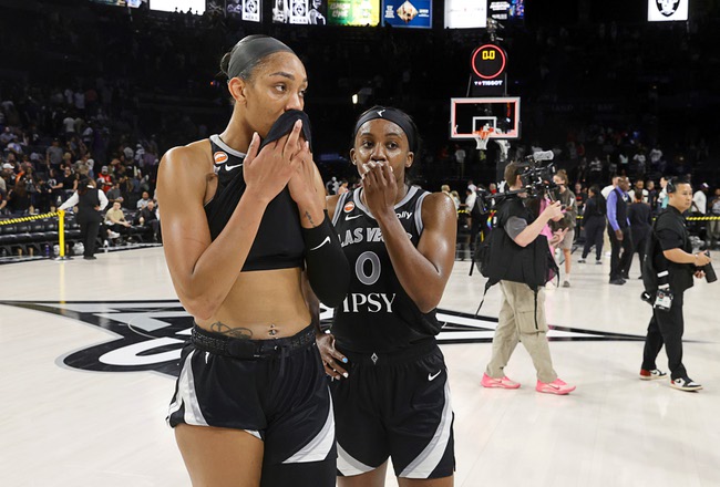 A'ja Wilson scores 32 points as the Aces beat the Wings 99-84 to avoid ...